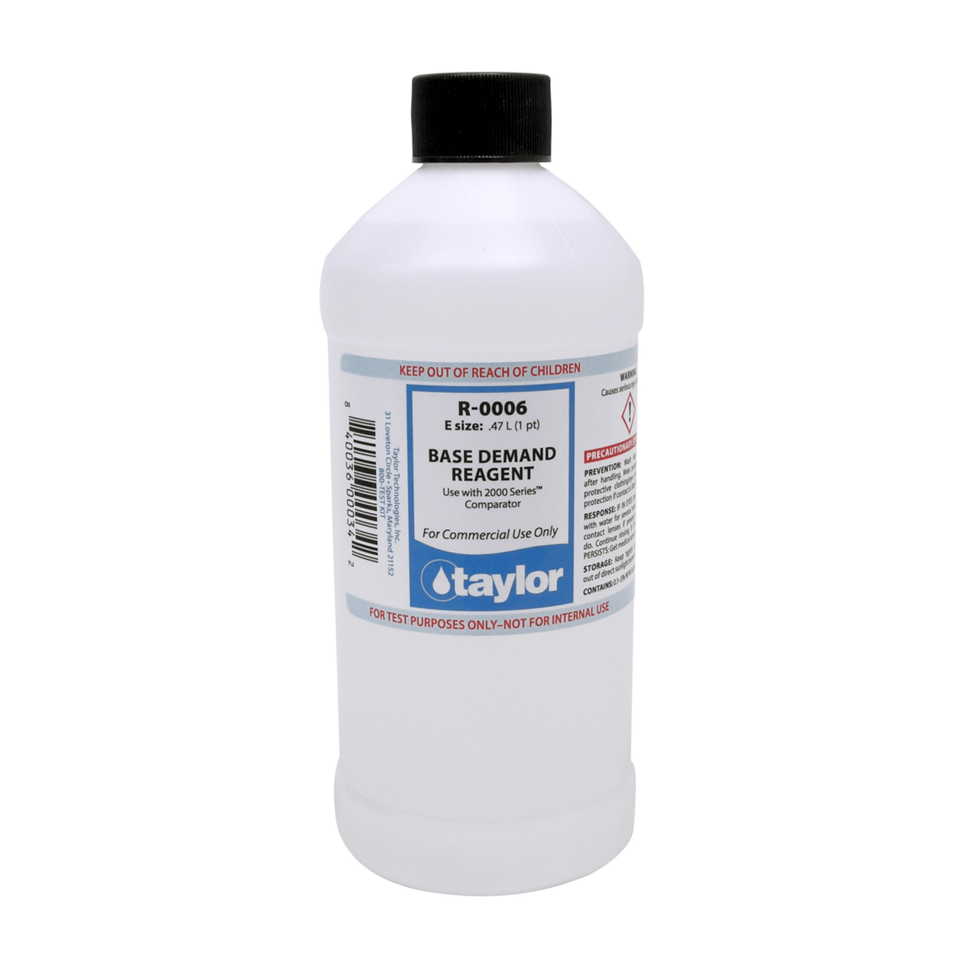 Taylor Taylor Base Demand #6 Reagent 16 oz Bottle — Ace Pools Supplies